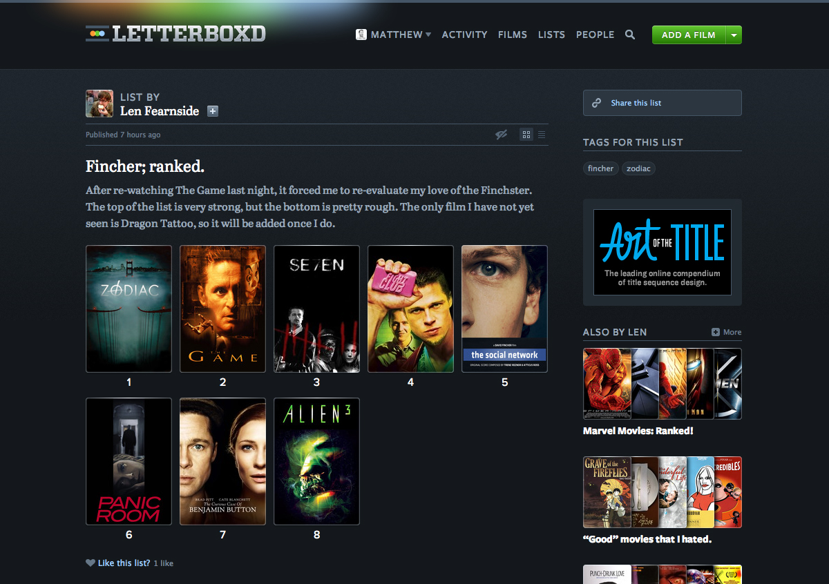 Letterboxd | Best Awards