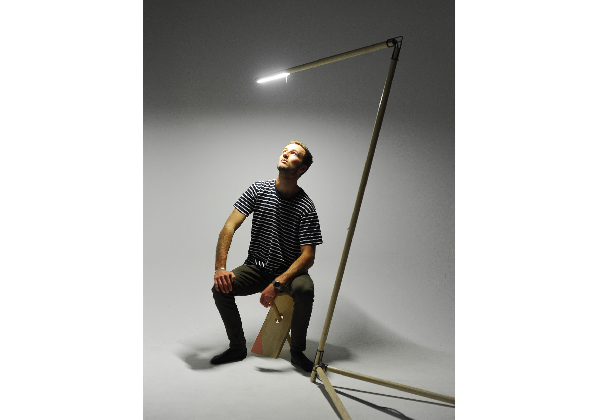 Kit lamp-A Flat Pack Floor Lamp Combining Wood with 3D-Printed ...
