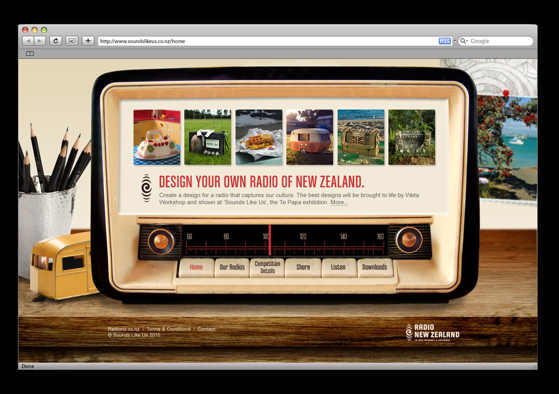 Radio New Zealand 'Sounds Like Us' Competition Website | Best Design Awards