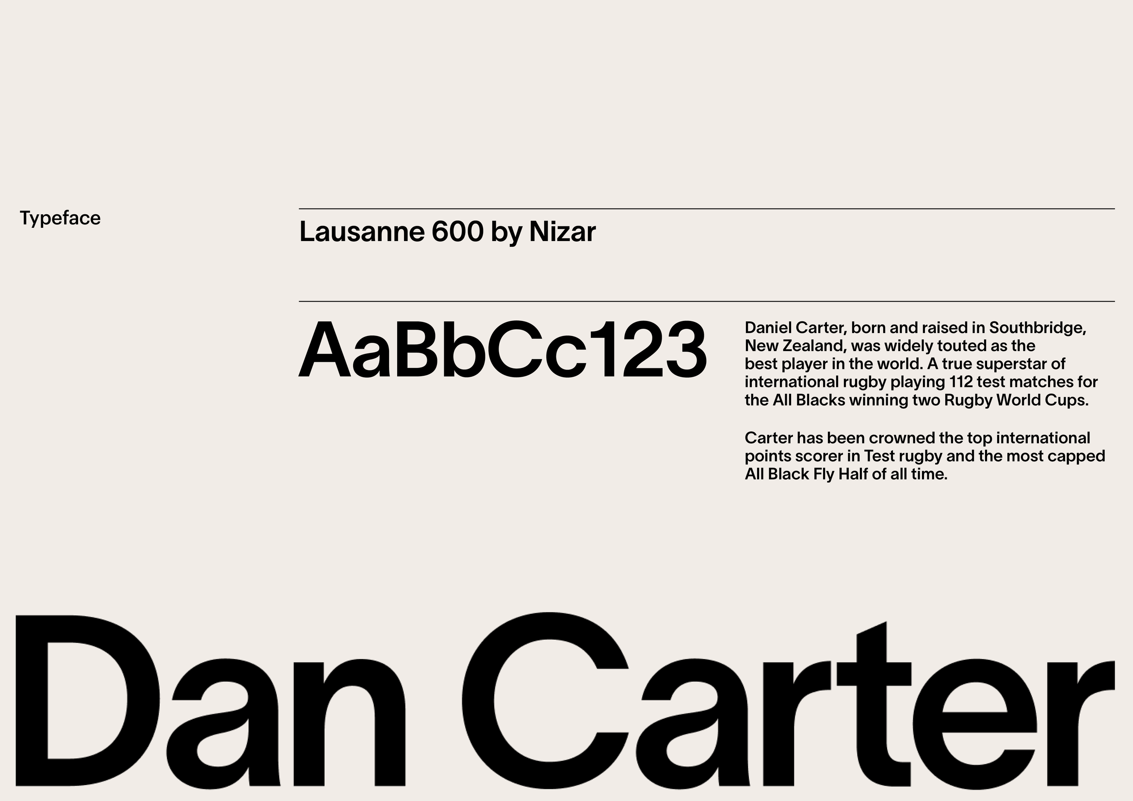 Dan Carter | Best Awards