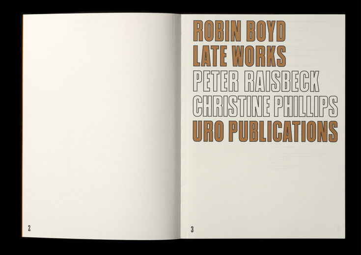 Robin Boyd: Late Works | Best Awards