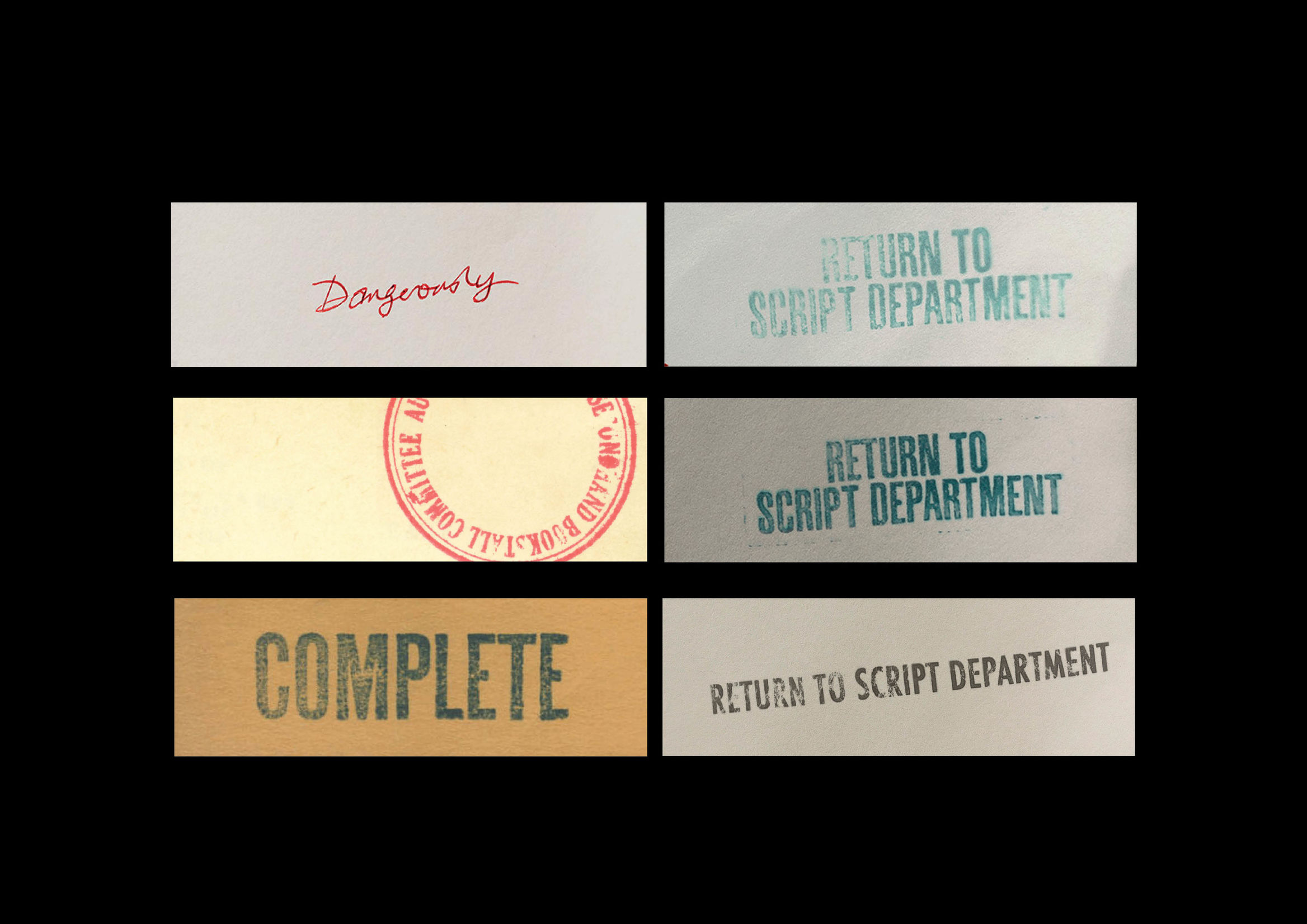 Return To The Script Department | Best Awards