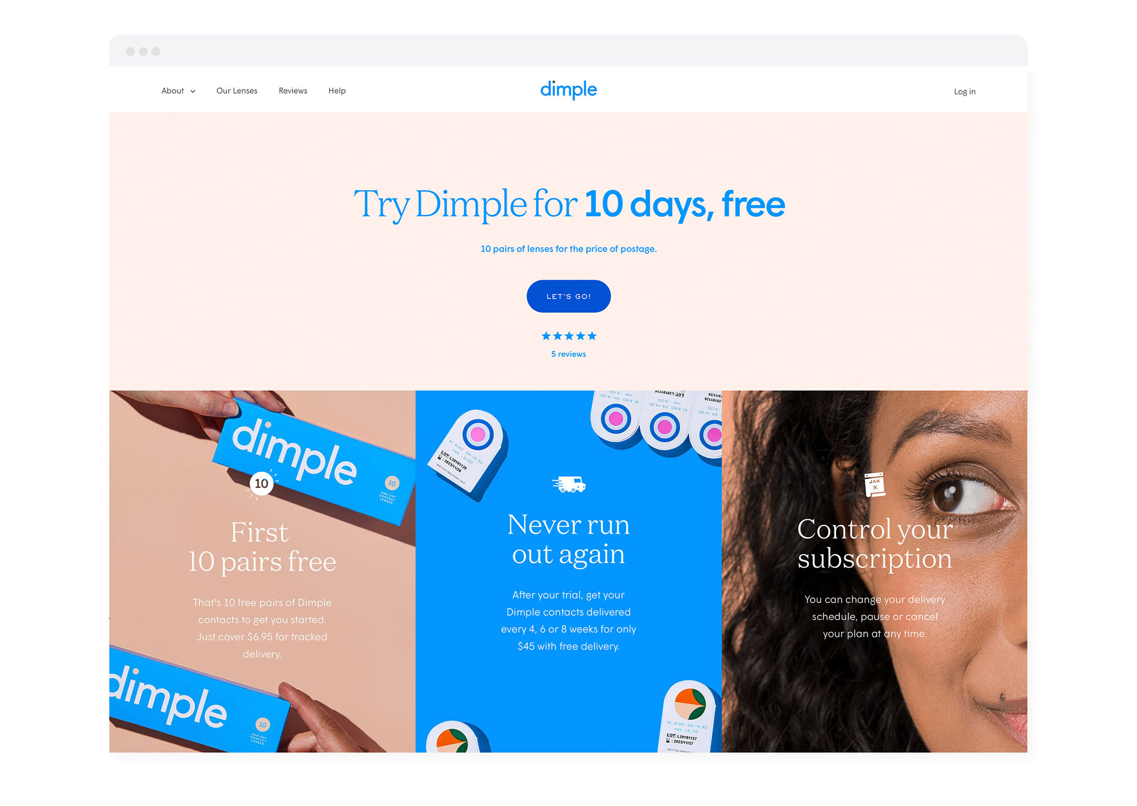 Dimple Contacts | Best Design Awards
