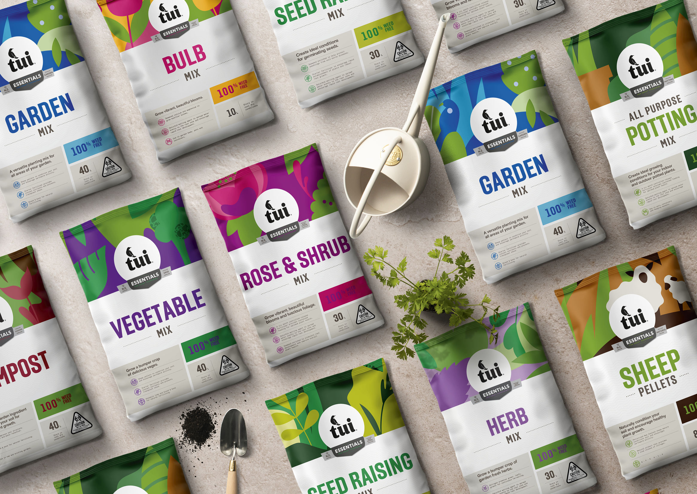 Tui Garden Products – Essentials & Organics Range | Best Design Awards